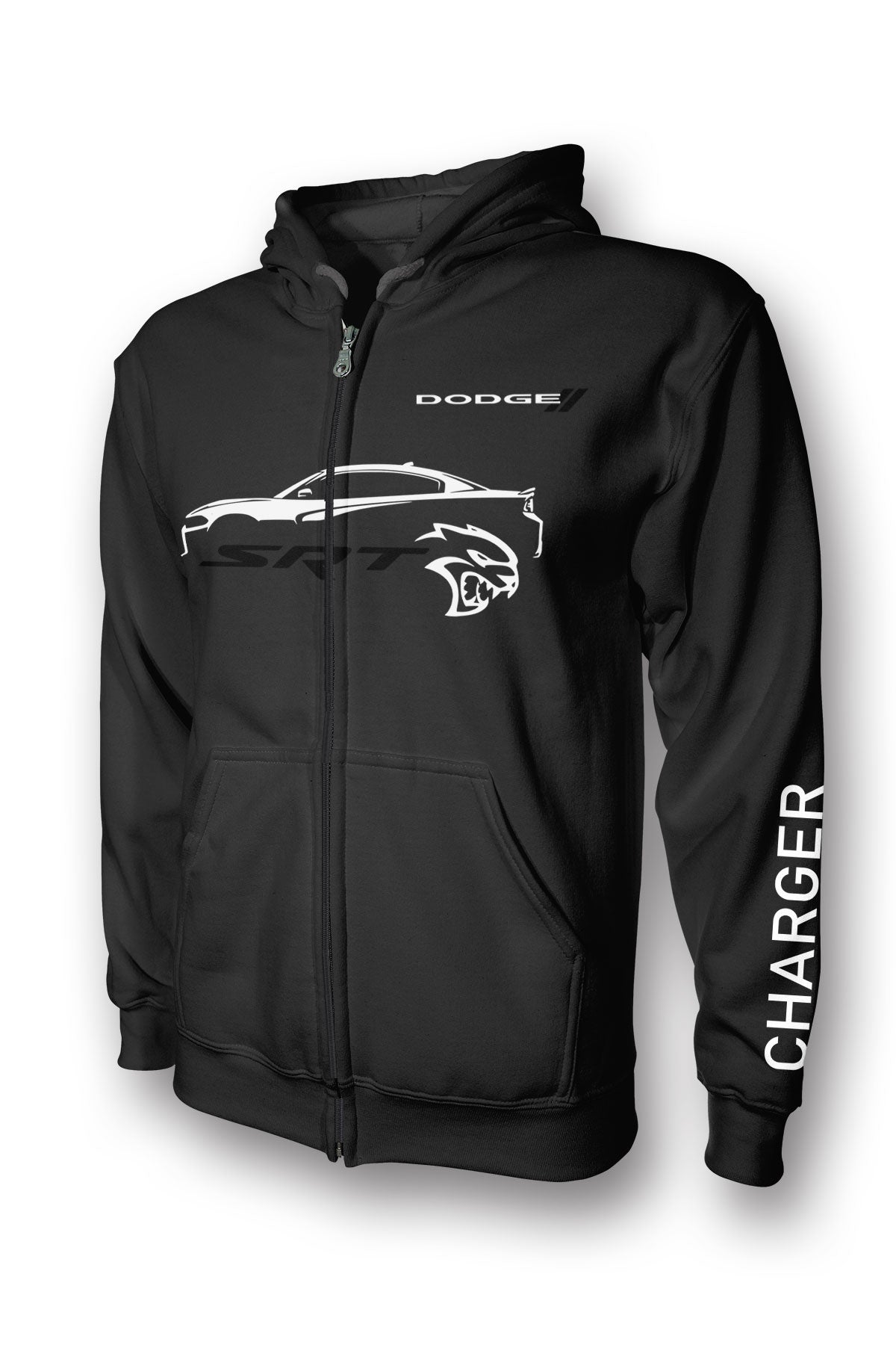 Dodge Charger SRT Hellcat Full Zip Hoodie – ZEUS