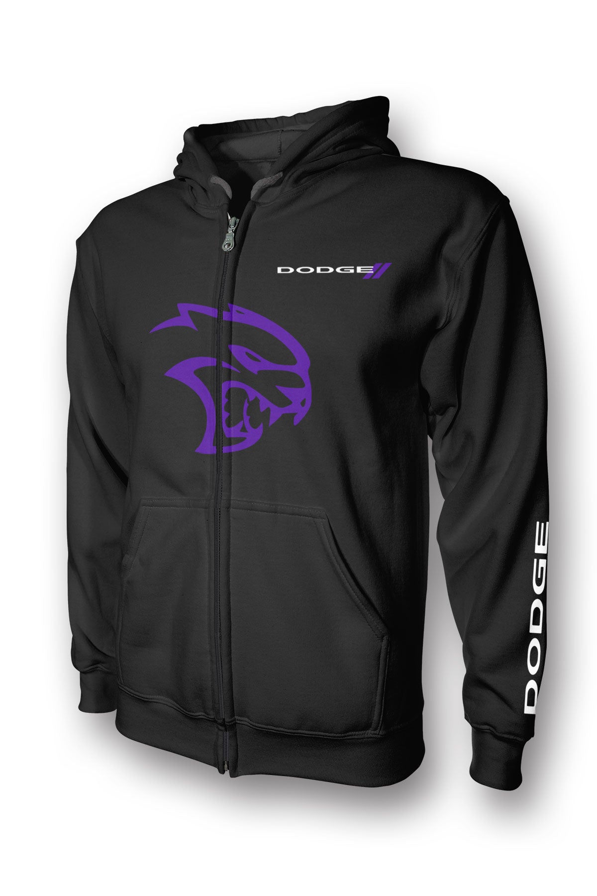 Dodge SRT Hellcat Logo Full-Zip Hoodie – Dodge Apparel, Dodge Hoodies ...