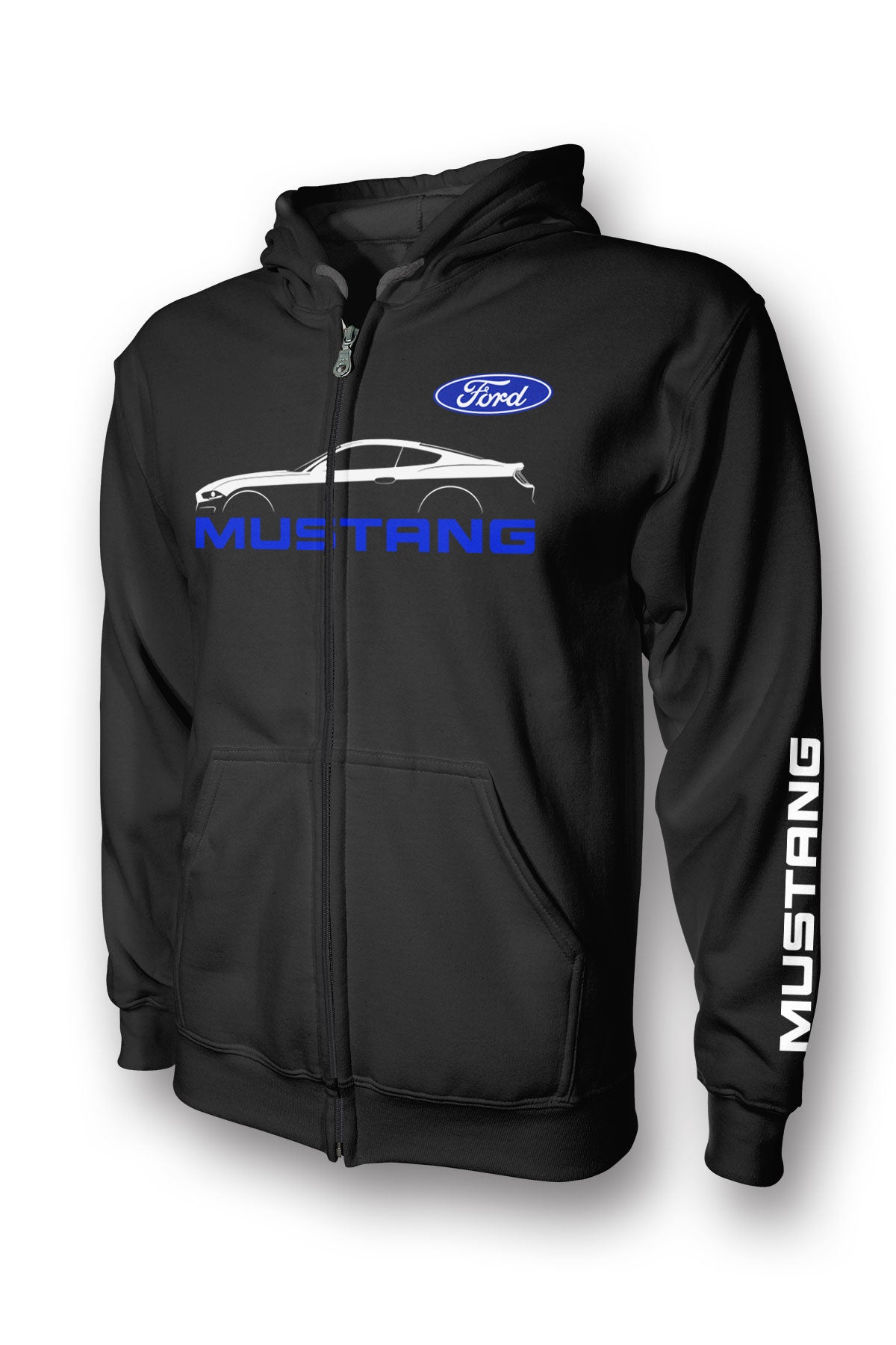 Ford Mustang Full Zip Hoodie | Ford Merchandise, Ford Clothing – ZEUS