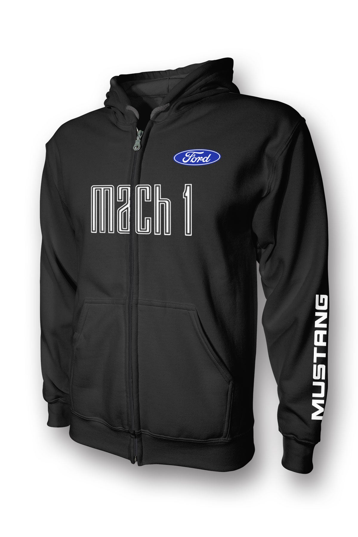 Ford Mustang Mach 1 Full Zip Hoodie | Ford Merchandise & Apparel – ZEUS