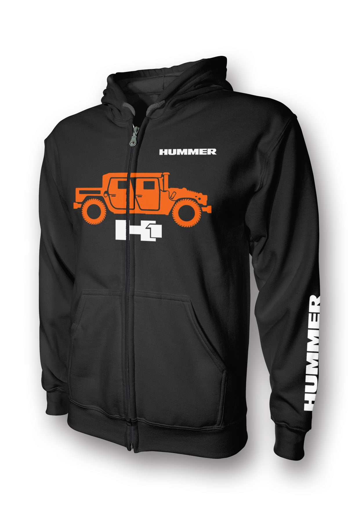 Hummer H1 Full Zip Hoodie - Hummer Apparel, Gmc Clothing, Gmc Hoodie – ZEUS