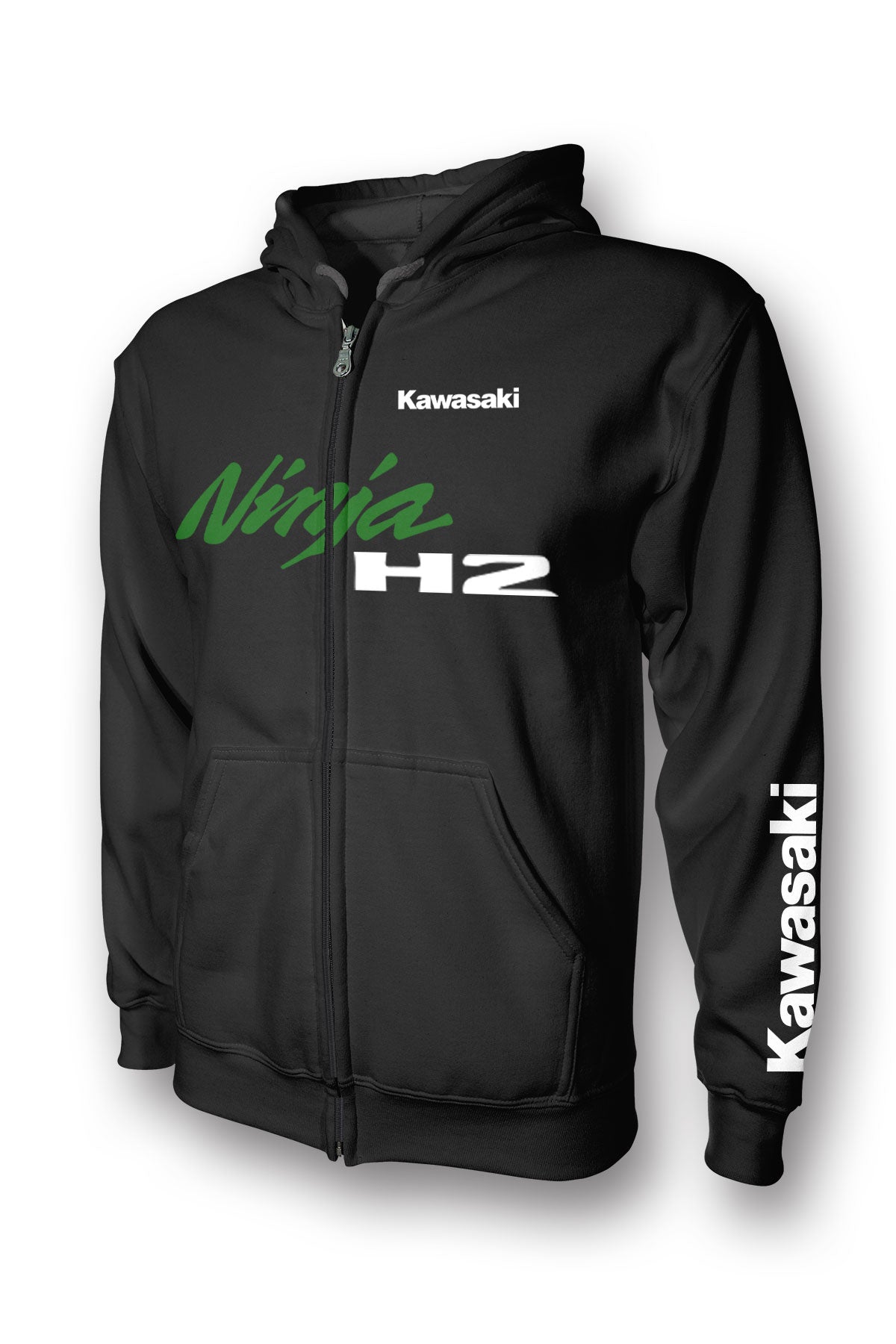 Kawasaki Ninja H2 Full Zip Hoodie – ZEUS