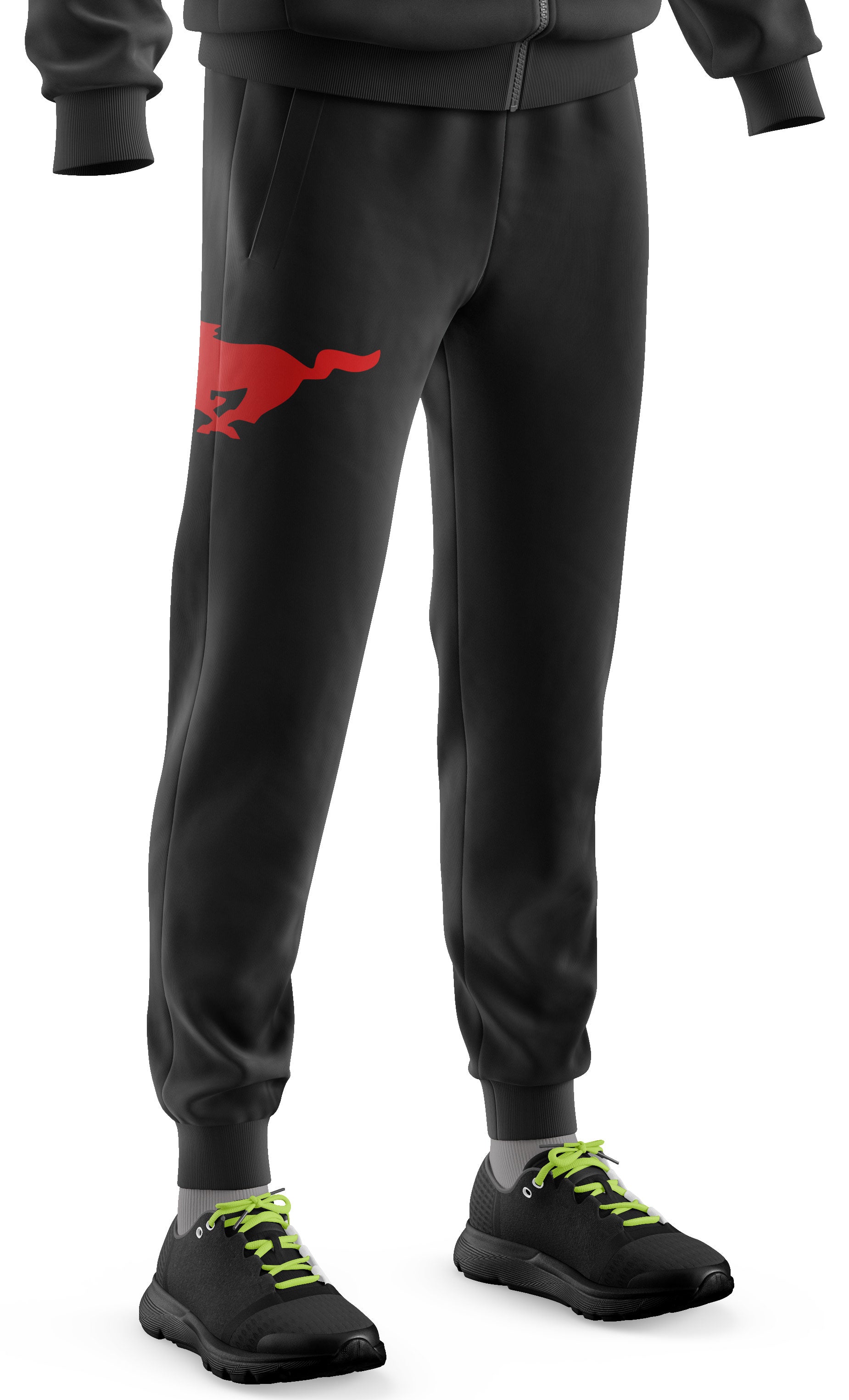 Ford Mustang Logo Jogger Pants | Ford Mustang Muscle Car Sweatpants – ZEUS